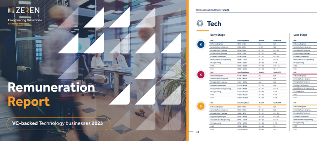 Zeren Remuneration Report 2023 for VC-backed technology businesses