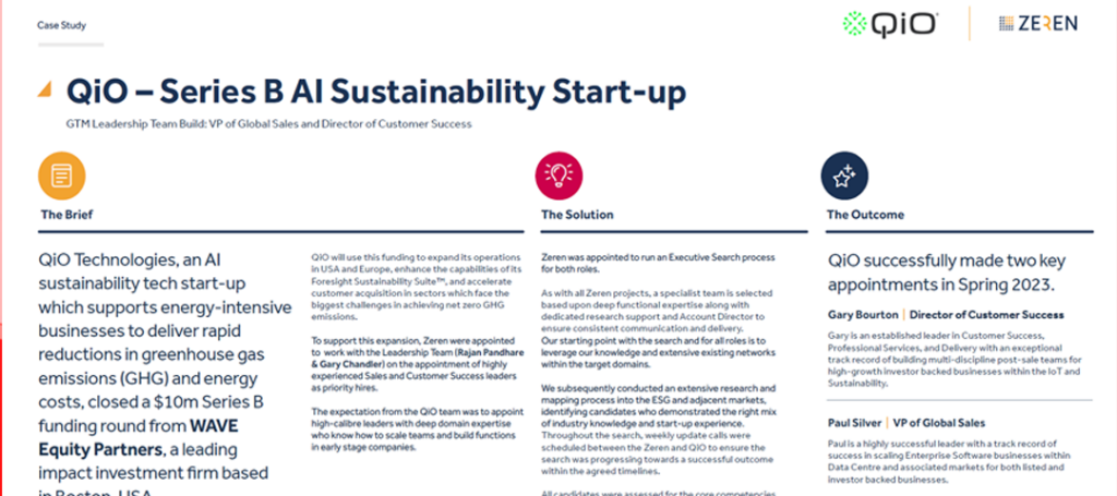 Case Study: QiO Technologies - Zeren